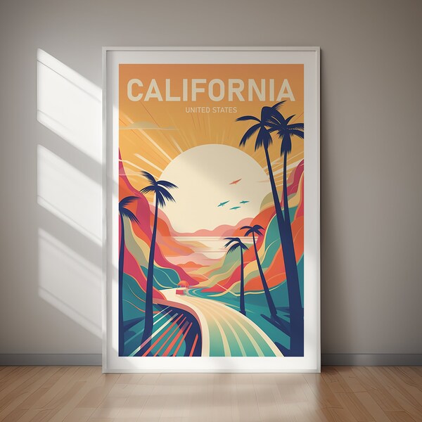 California Poster - Etsy