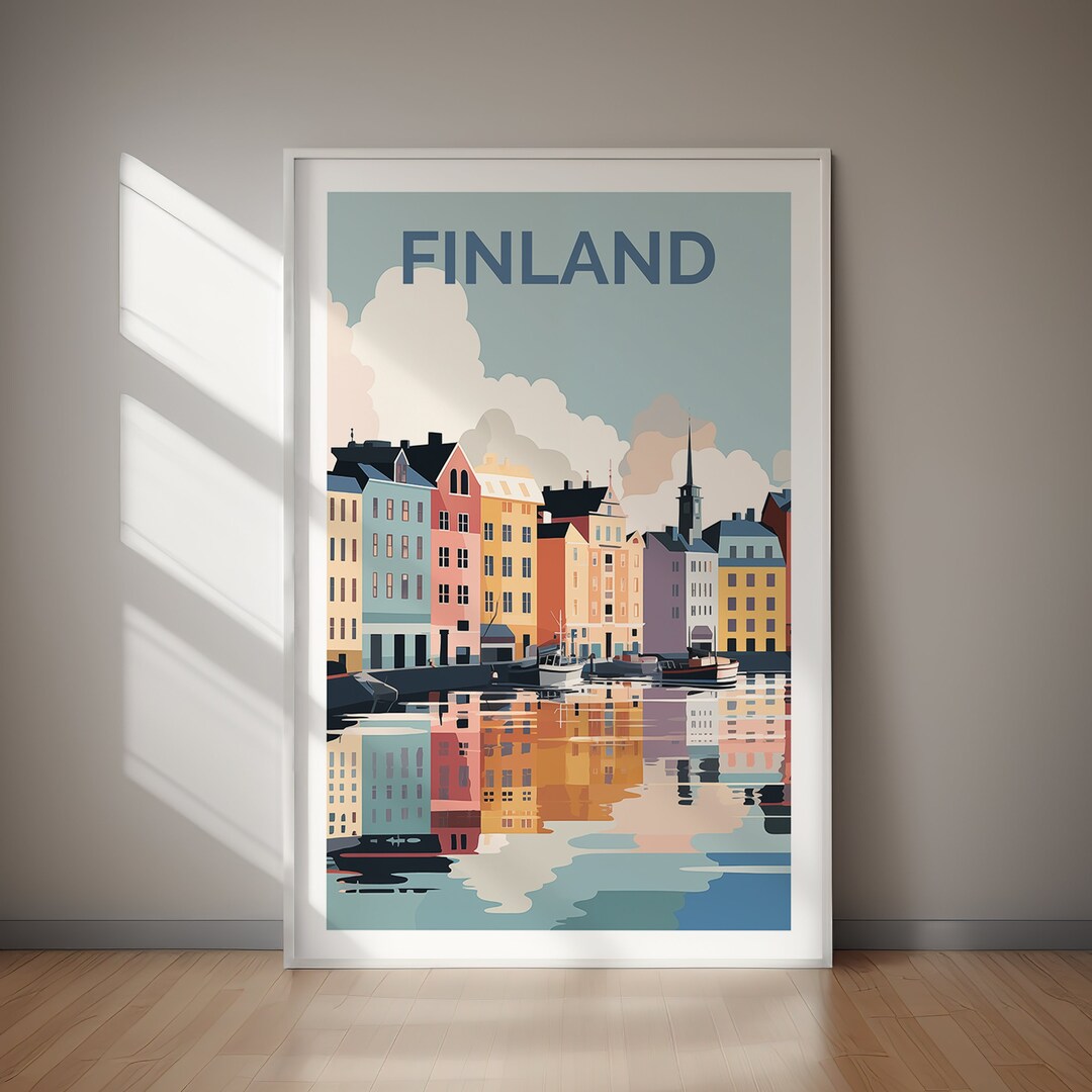 PRINTABLE FINLAND Travel Poster Country Editions, Poster Print, Digital ...