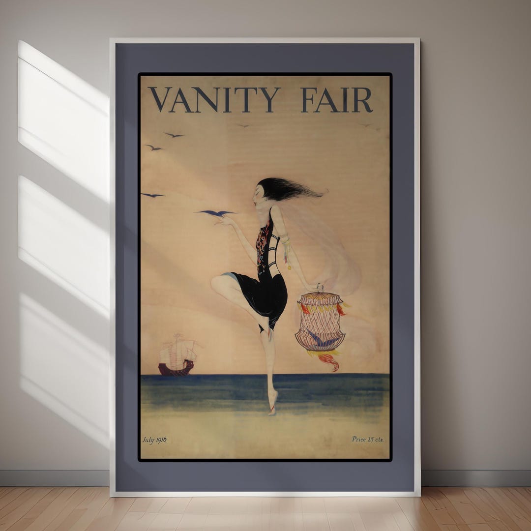 Vanity Fair Vintage Cover Poster Classic Fashion Artwork (digital ...