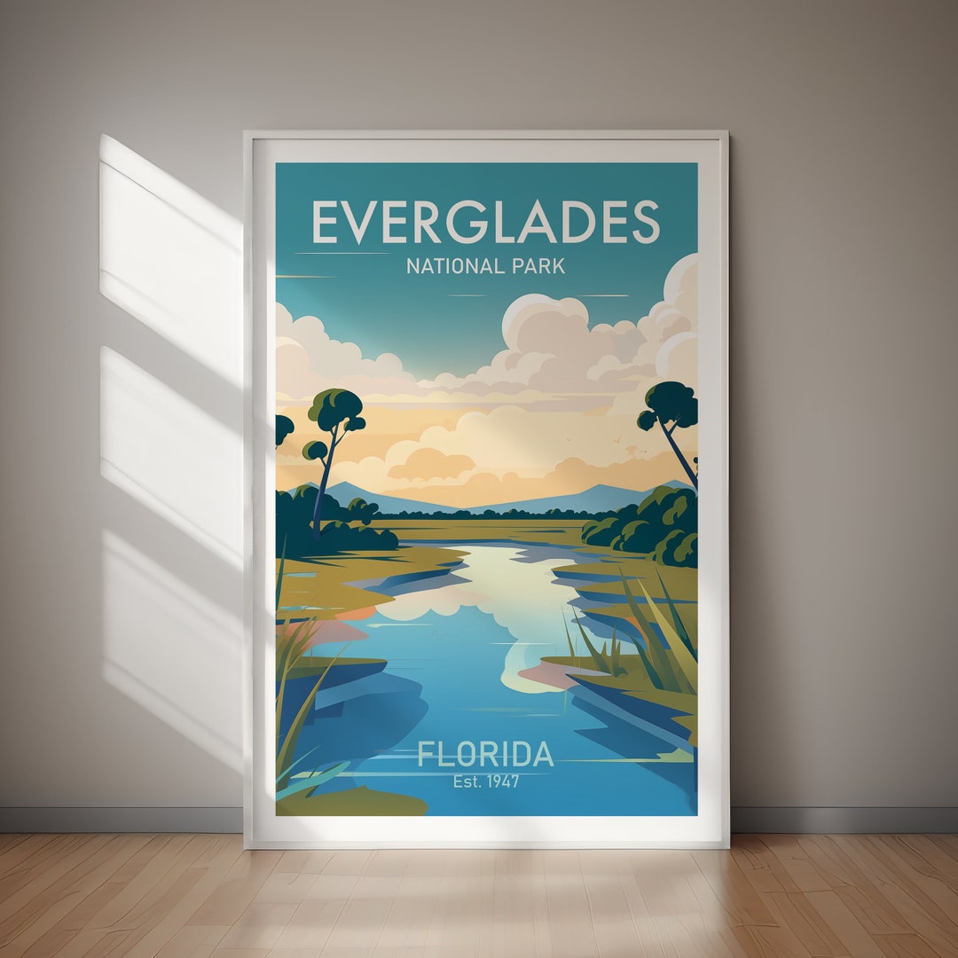 EVERGLADES National Park Poster, USA, Digital Download, Wall Art, Gift ...