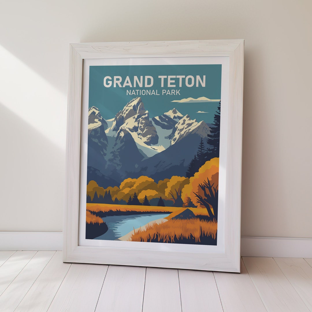 GRAND TETON National Park PRINTABLE Poster, Travel Print, Printable Art ...