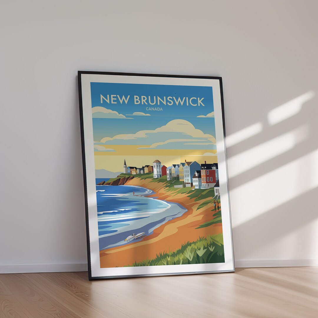 NEW BRUNSWICK Printable Poster, CANADA, Digital Poster, Instant ...