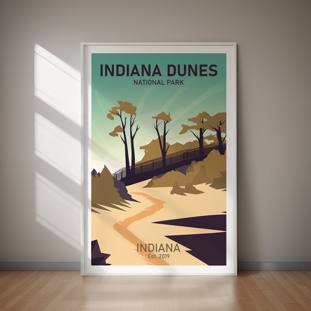 Indiana Dunes National Park Poster, Printable, Poster Print, Travel ...