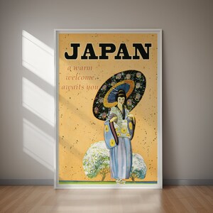 JAPAN, Printable Vintage Poster, Classic Print, Instant Download, Home ...