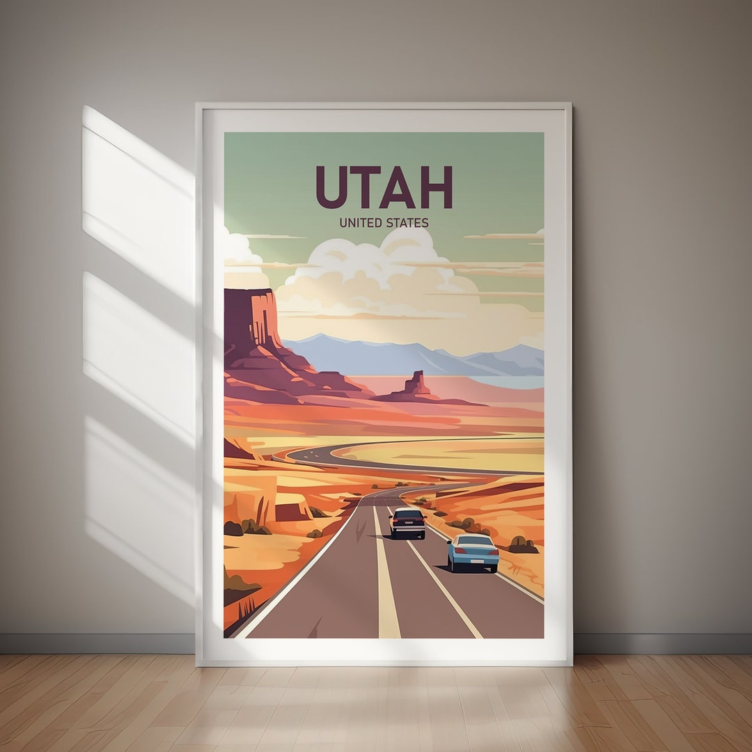 PRINTABLE UTAH Poster, Printable Art, Travel Print, Art Print, Wall Art ...