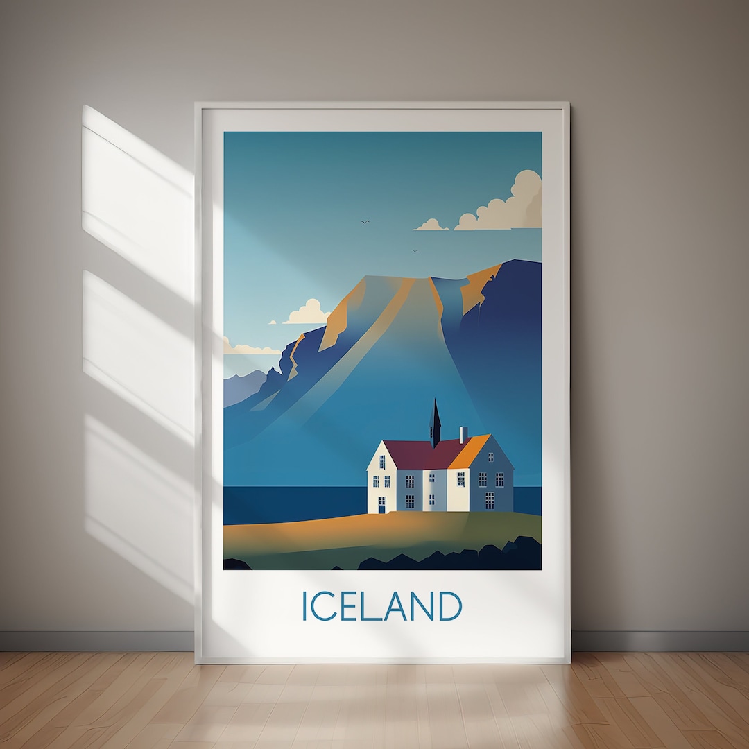 PRINTABLE ICELAND Travel Poster, Travel Poster, Home Decor, Home Decor ...