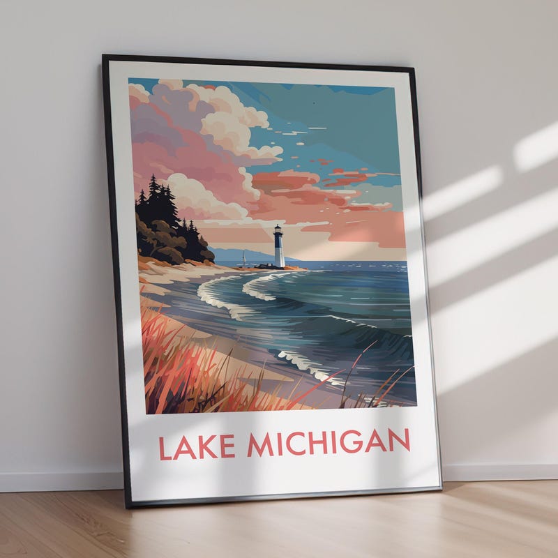 Michigan Poster - Etsy