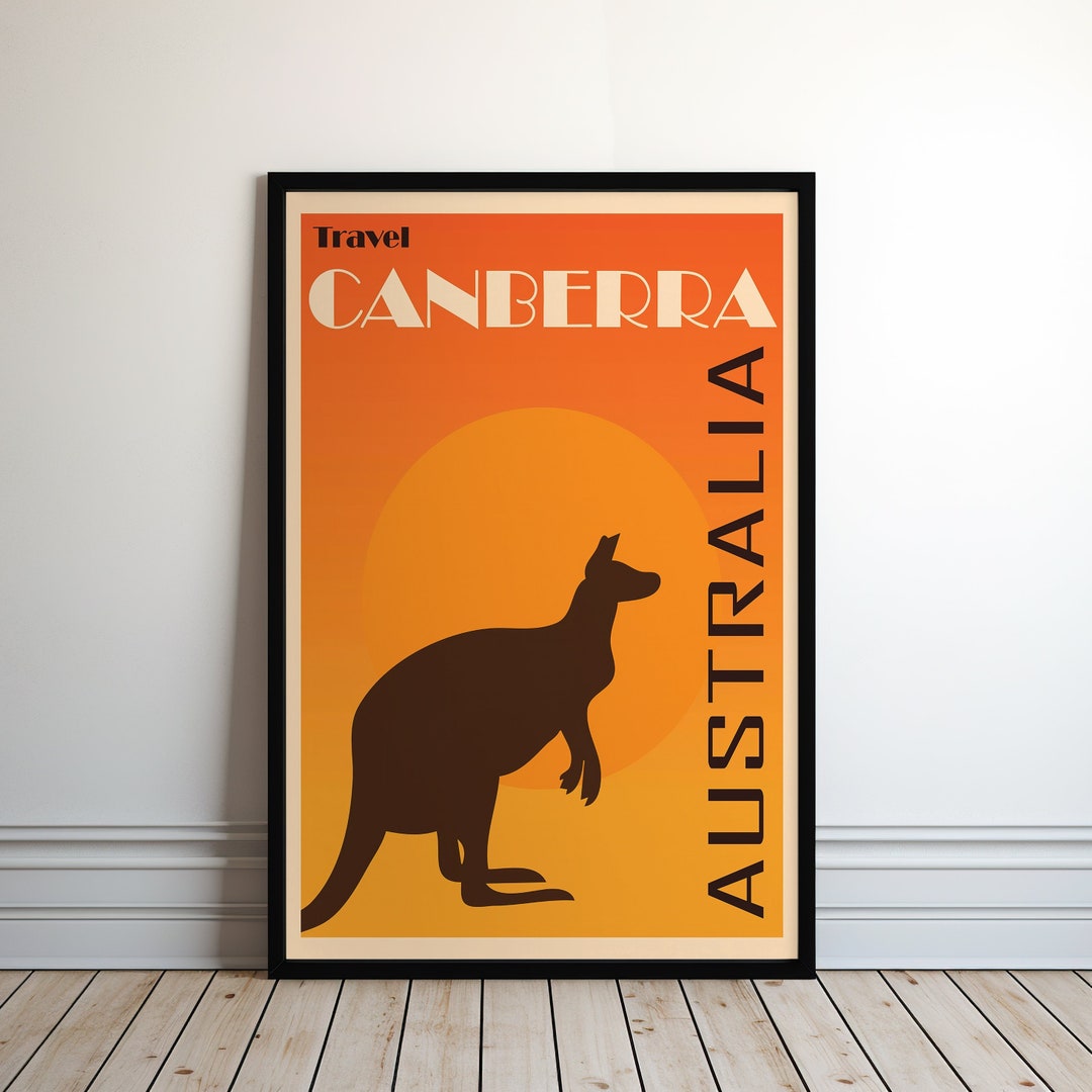 TRAVEL CANBERRA Printable Poster, Australia Art, Wall Decor, Travel ...