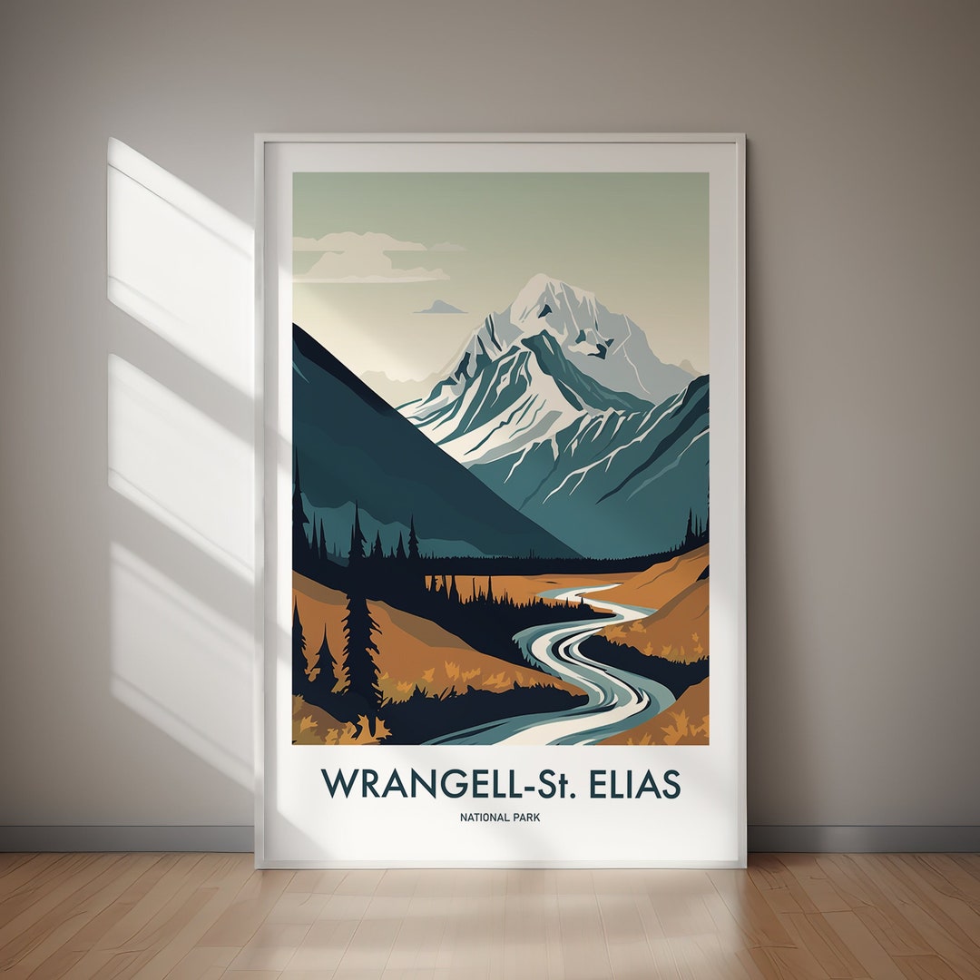 Wrangell-st. Elias National Park Printable Wall Art – Digital Download ...