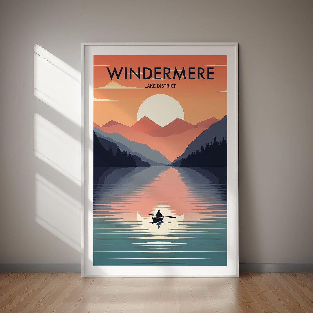WINDERMERE Poster, DIGITAL DOWNLOAD Gift for Travelers, Printable Art ...