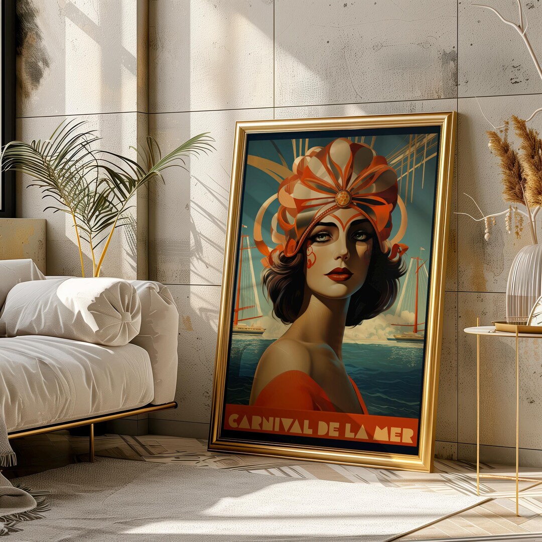CARNIVAL De La Mer Vintage Poster, Instant Download and Retro Print ...