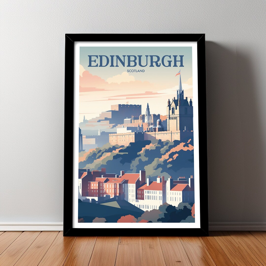 EDINBURGH Poster, Scotland, Travel Poster, Wall Art, Home Decor ...