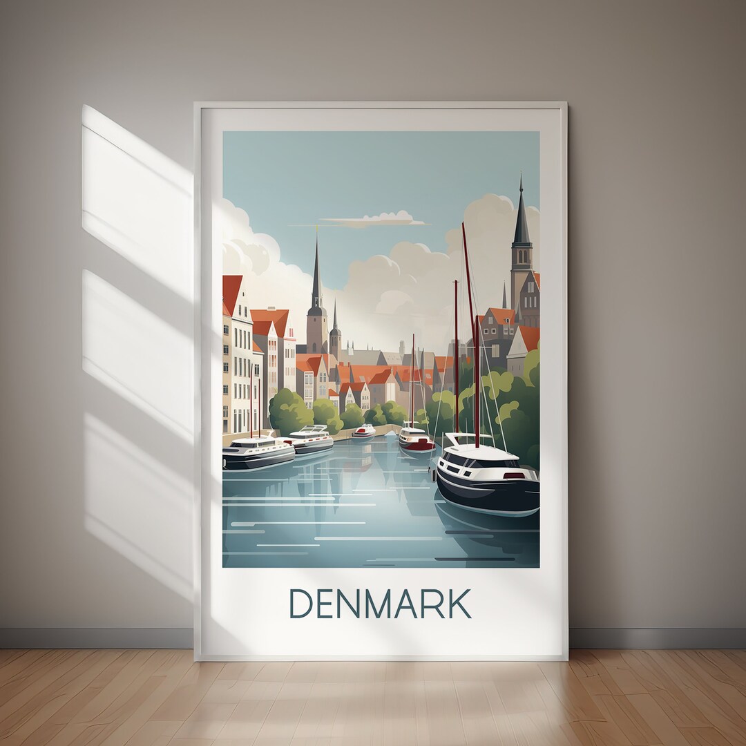 DENMARK Printable Poster, Travel Art, Poster Print, Digital Art ...
