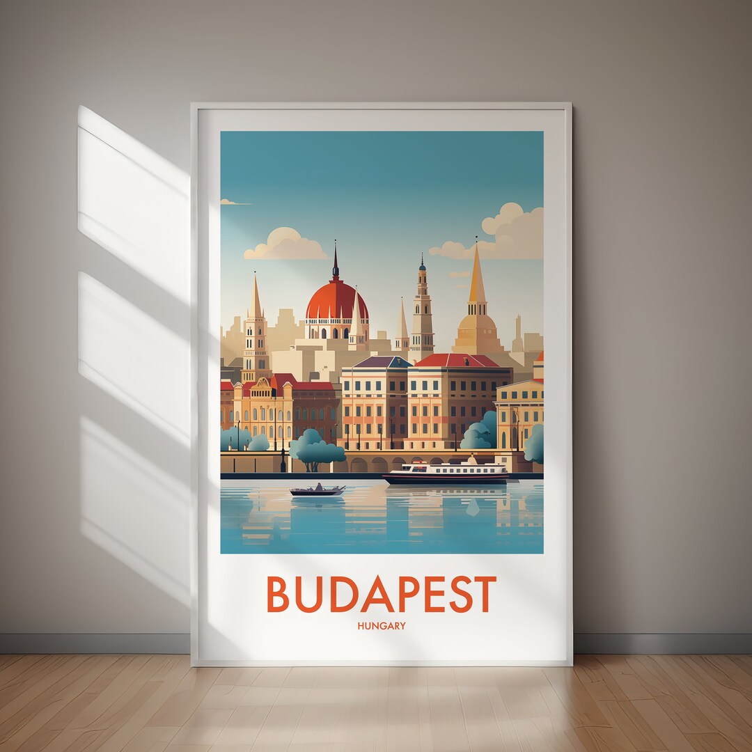 BUDAPEST Printable Travel Poster, UK, Wall Art, Home Decor, Digital Art ...