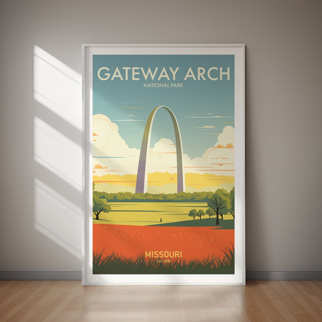 GATEWAY ARCH National Park Printable Poster, Digital Download, Gift ...