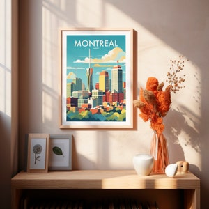 Printable MONTREAL Poster, Canada, Travel Art, Digital Art, Instant ...
