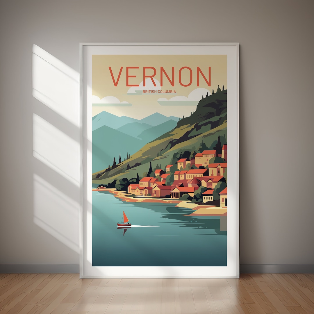 VERNON PRINTABLE Travel Poster, Travel Art, Wall Art, Instant Download ...