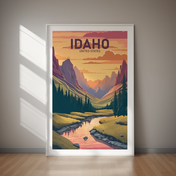 Idaho Poster - Etsy
