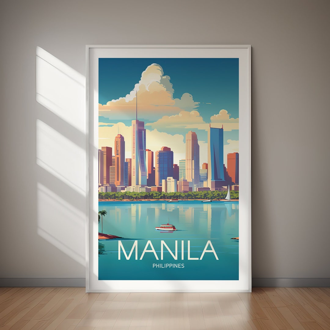 MANILA Printable Poster, Philippines, Travel Art, Poster Print, Digital ...