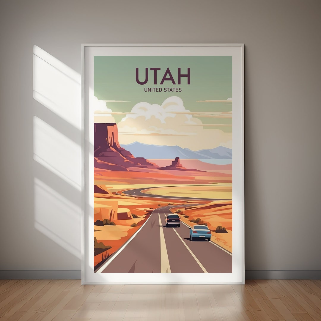 UTAH Printable Poster, Travel Print, Art Print, Wall Art, Instant ...
