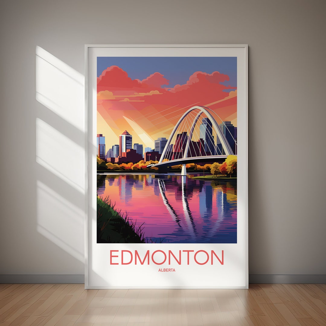 EDMONTON, Printable, Travel Poster, Perfect Home Decor, Easy Printable ...