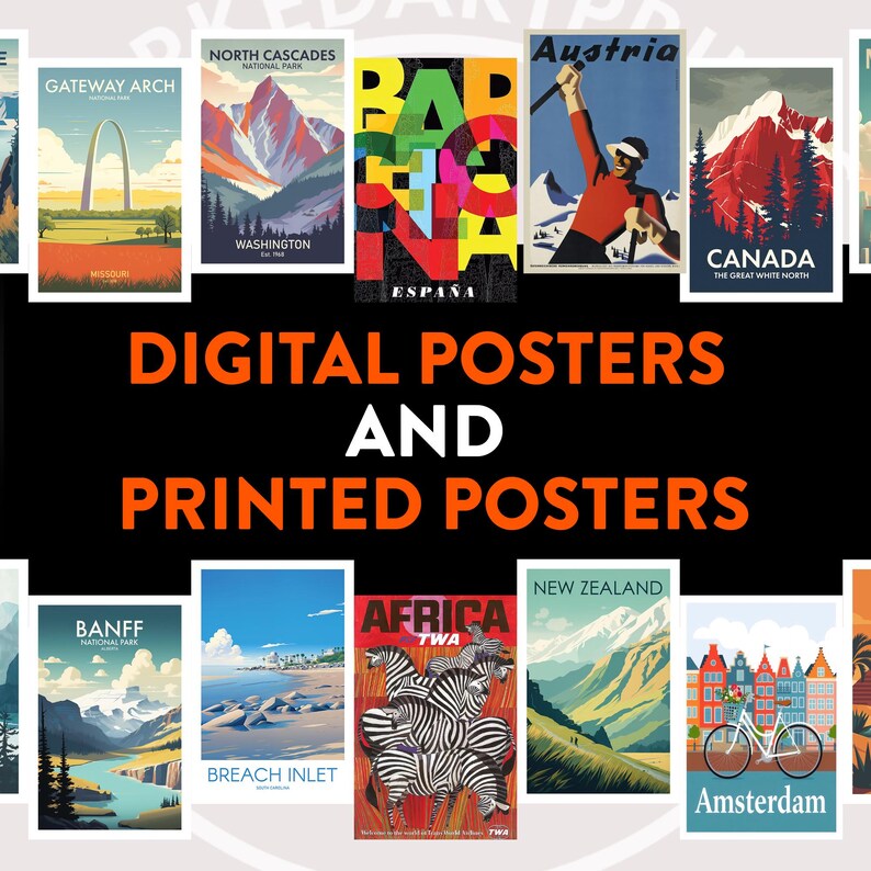 Sydney Australia Art Print – Modern City Travel Poster (digital ...