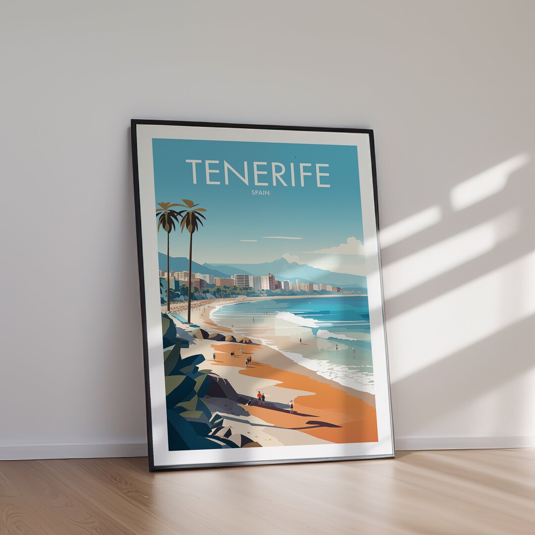 TENERIFE Printable Poster, Spain, Digital Art, Print, Instant Download ...