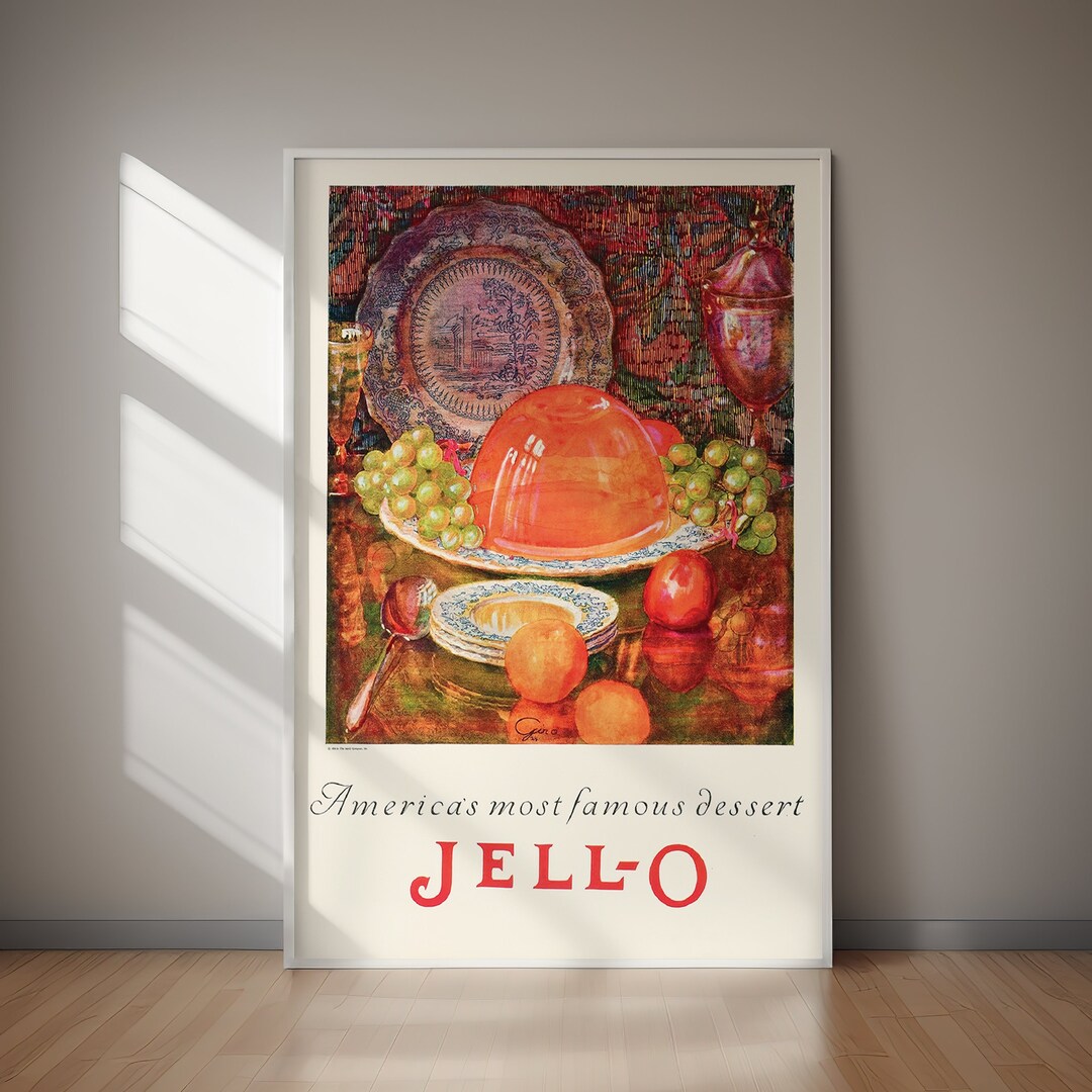 JELLO PRINTABLE Poster, Food Print, Wall Art, Print, Wall Decoration ...