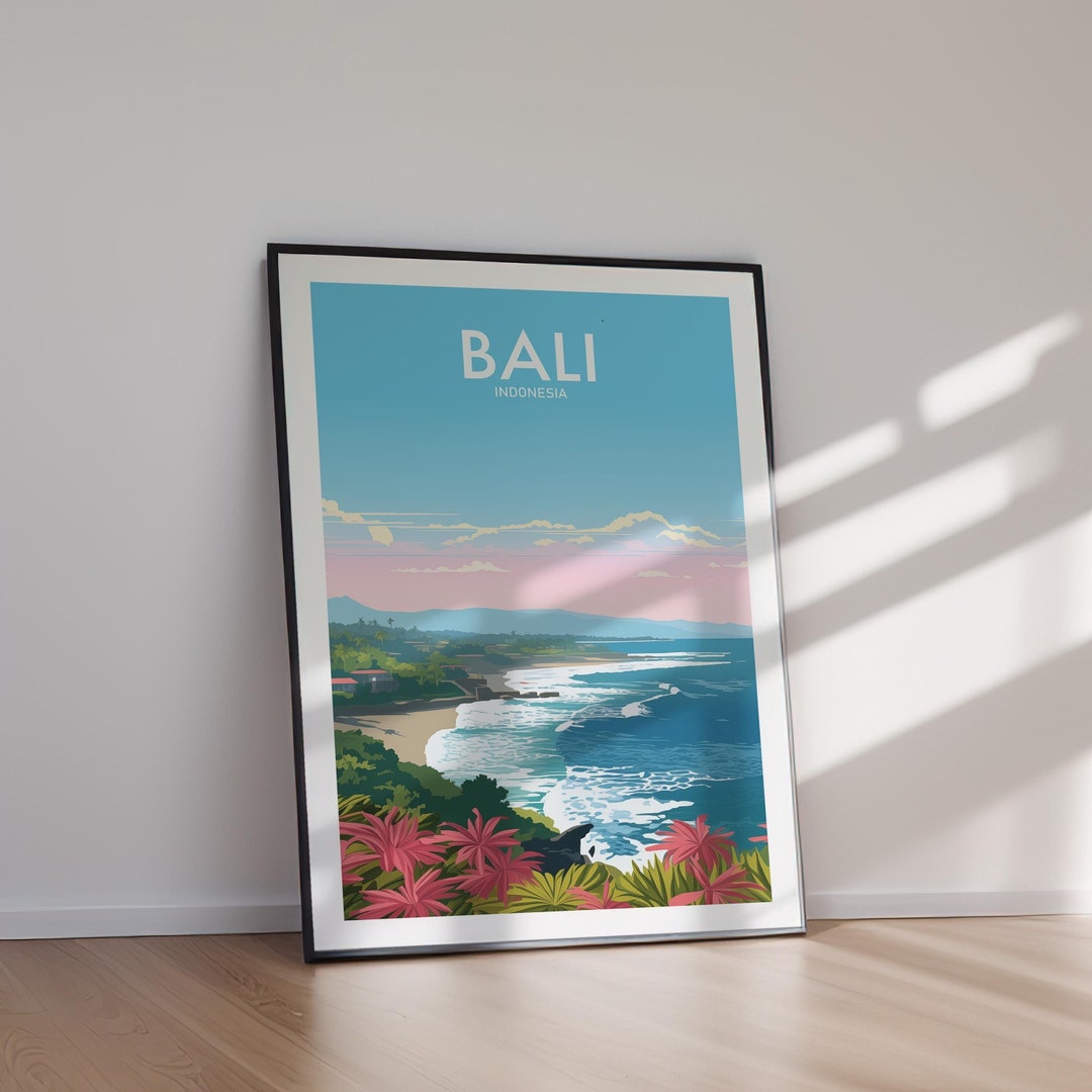 BALI Printable Poster, Indonesia, Travel Art, Print, Poster Print, Wall ...