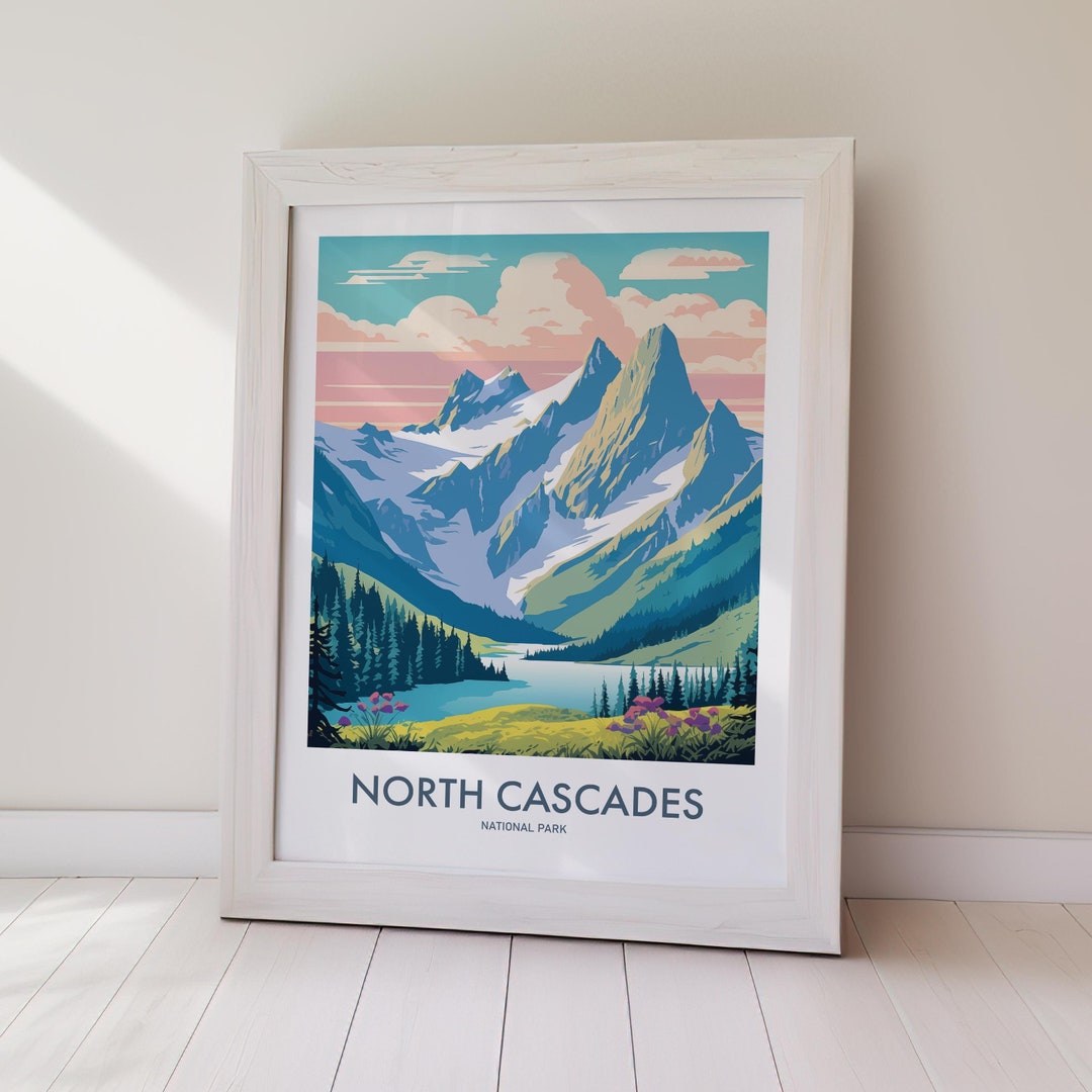 NORTH CASCADES National Park Poster, USA, Travel Poster, Printable Art ...