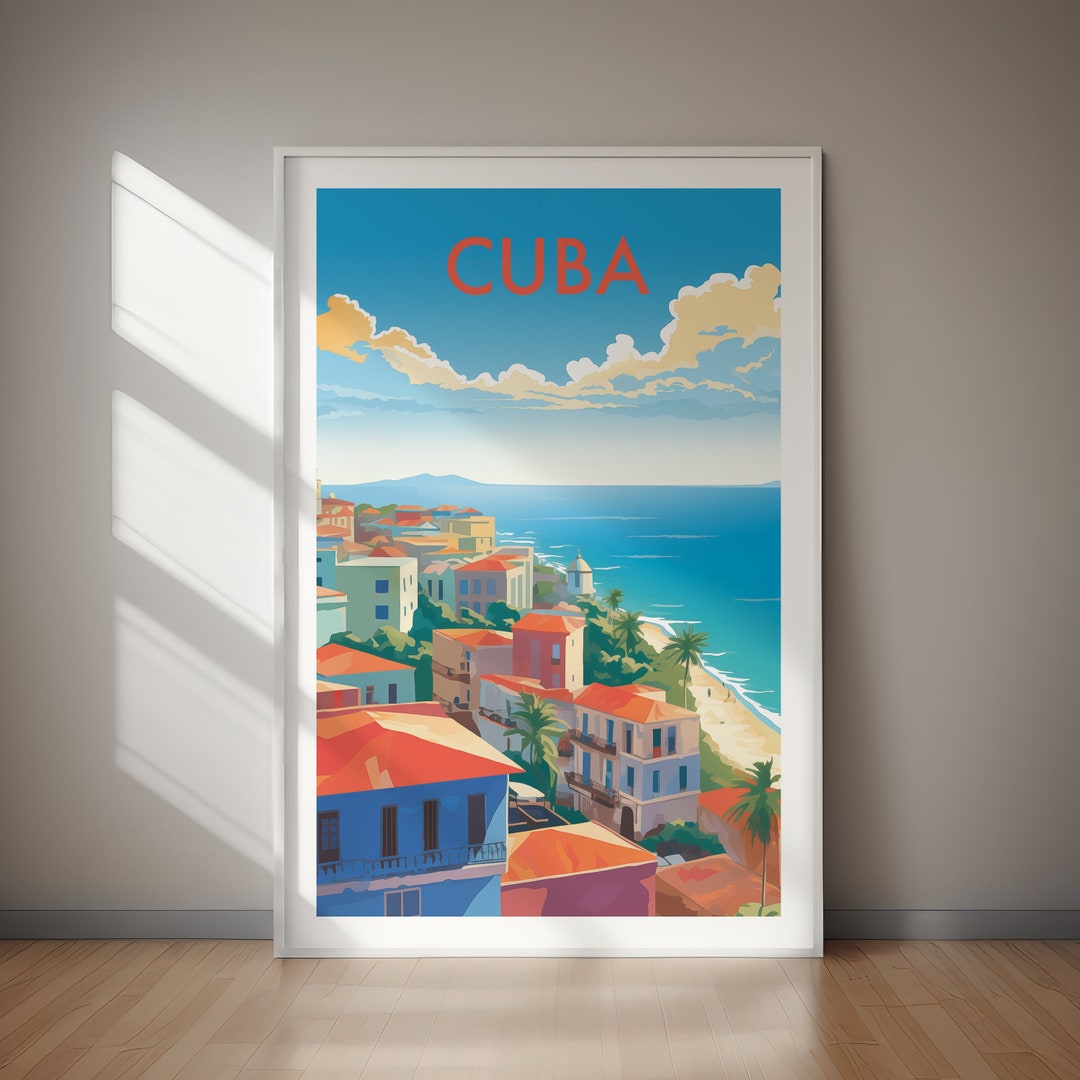 CUBA Printable Travel Poster, Italy, Digital Download, Wall Art, Wall ...