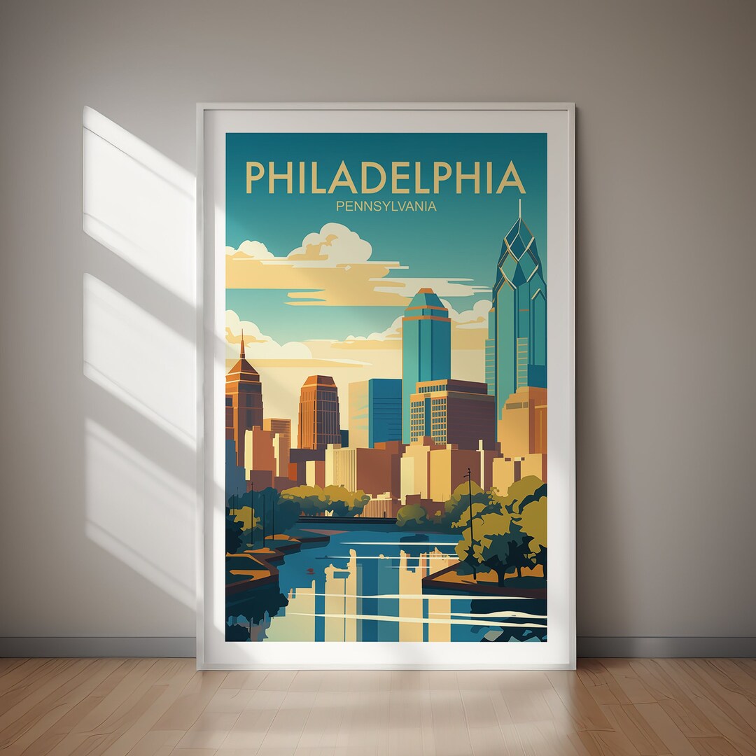 PHILADELPHIA Printable Poster – Instant Digital Download, Historic City ...