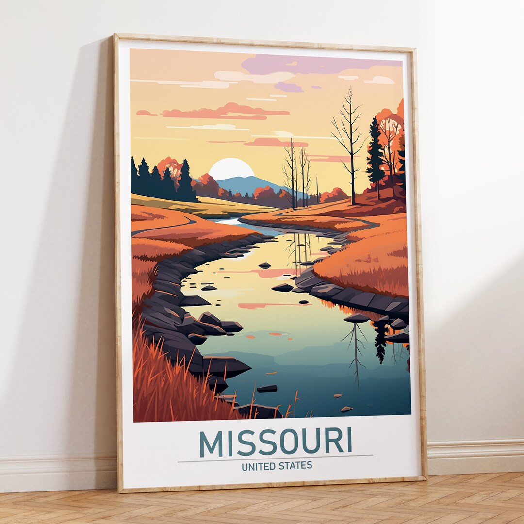 MISSOURI Printable Poster, Travel Art, Poster Print, Digital Art ...