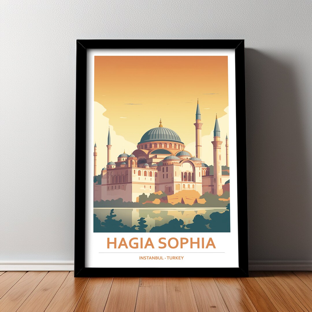 Hagia Sophia Poster, Travel Art, Print, Poster Print, Art, Gift, Wall ...