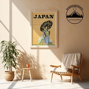 JAPAN, Printable Vintage Poster, Classic Print, Instant Download, Home ...