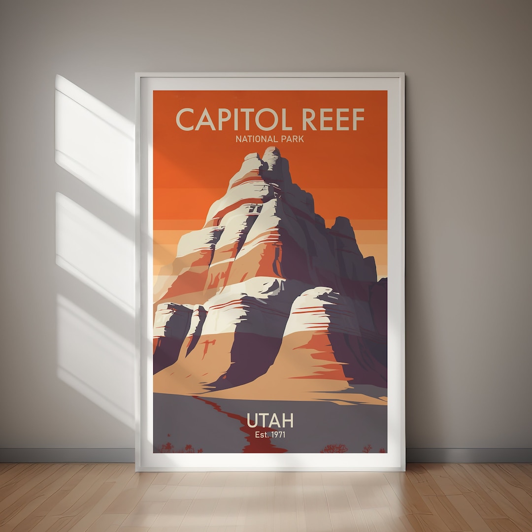 Capitol Reef National Park Printable Poster | Travel Art, Home Decor ...