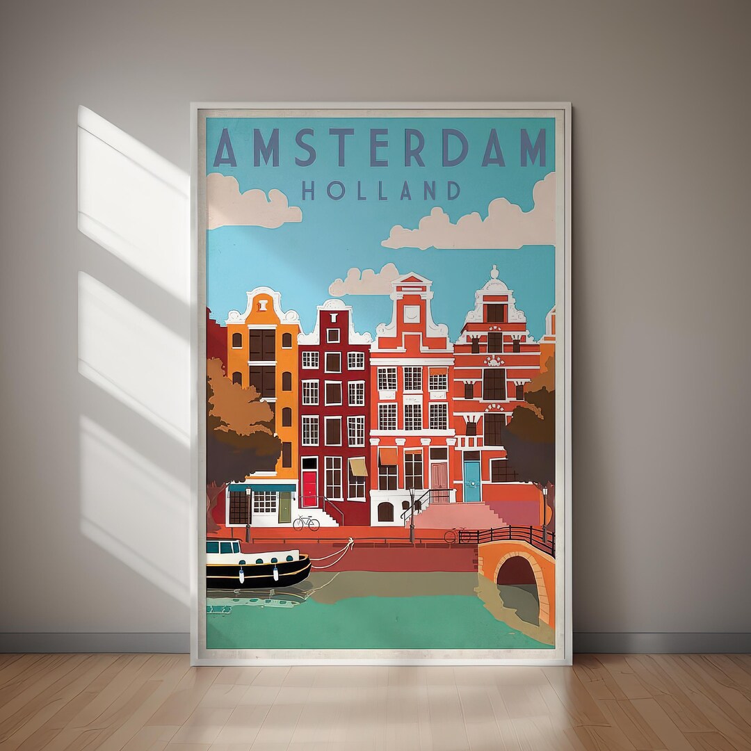 Amsterdam Holland Printable Poster, Classic Print, Instant Download ...
