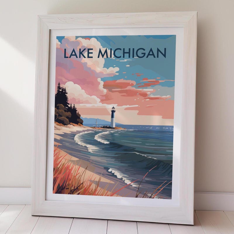 Michigan Poster - Etsy