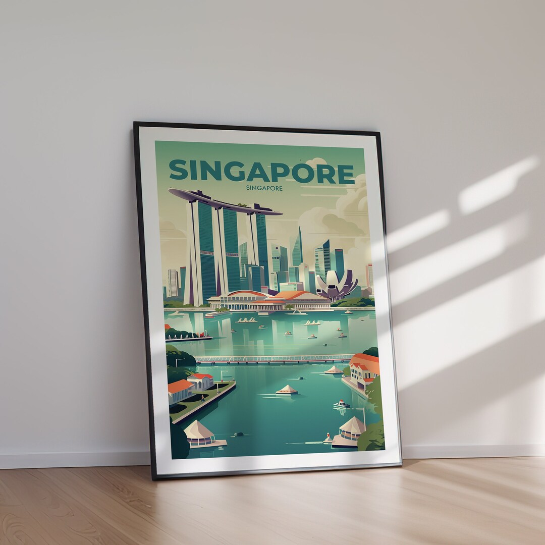 SINGAPORE PRINTABLE Poster, Southeast Asia, Digital Download, Home ...