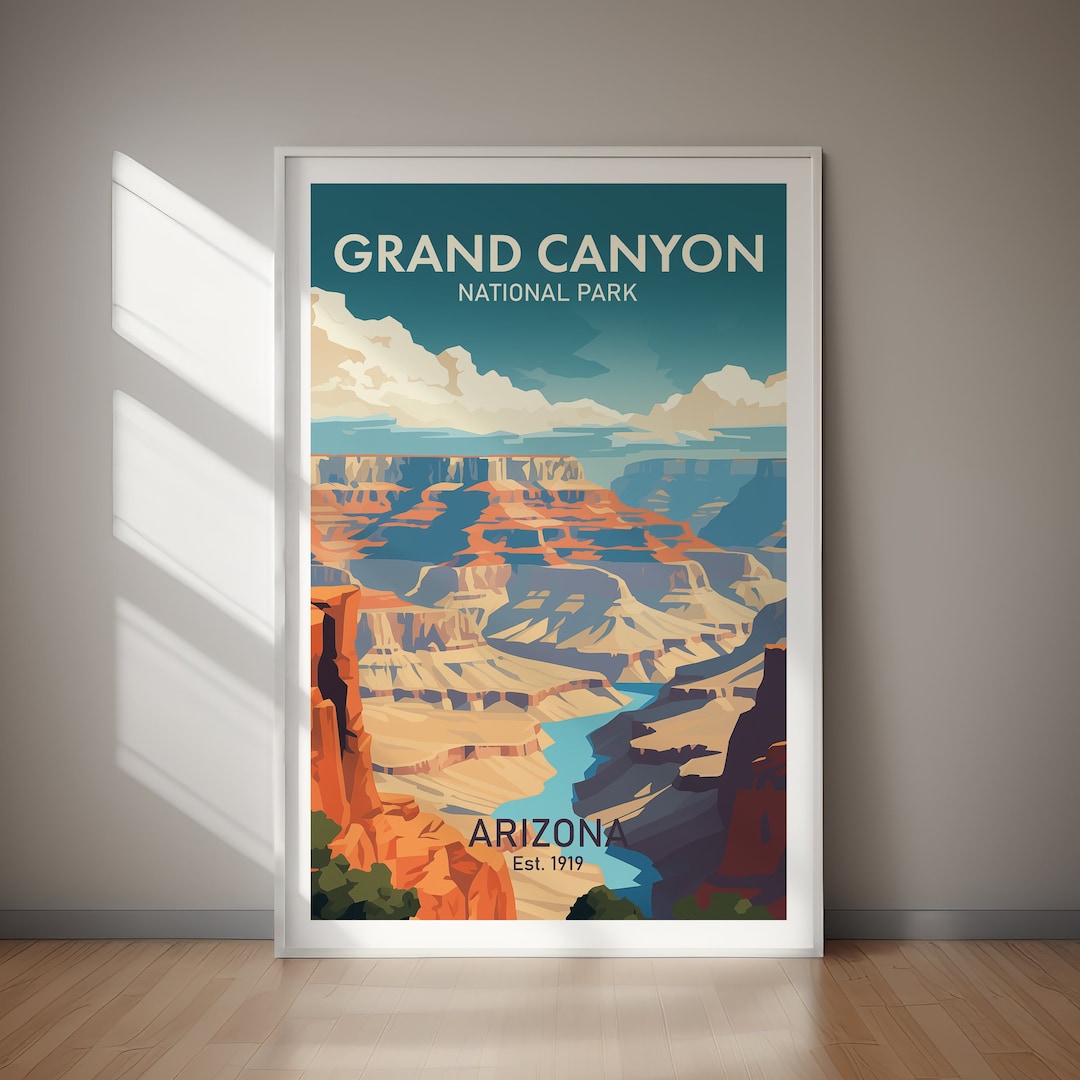Grand Canyon National Park Poster, USA Landscape Art (digital Download ...