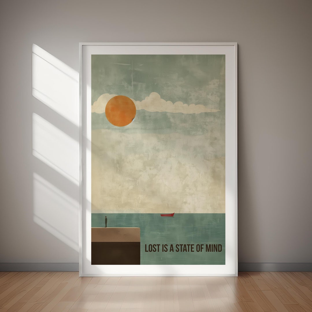 Lost is A State of Mind Poster, Downloadable Art, PRINTABLE Digital ...