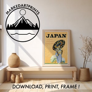 JAPAN, Printable Vintage Poster, Classic Print, Instant Download, Home ...