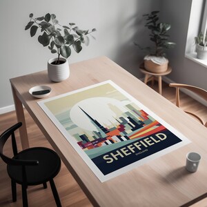 SHEFFIELD PRINTABLE Poster, England, Travel Poster, Printable Art, Art ...