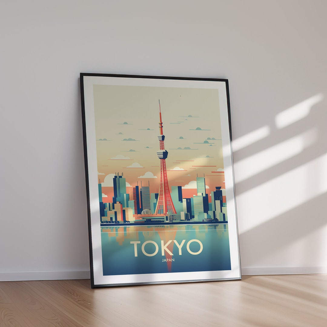 TOKYO Printable Poster, Japan, Tokyo PRINT, Japan Art, Digital Download ...