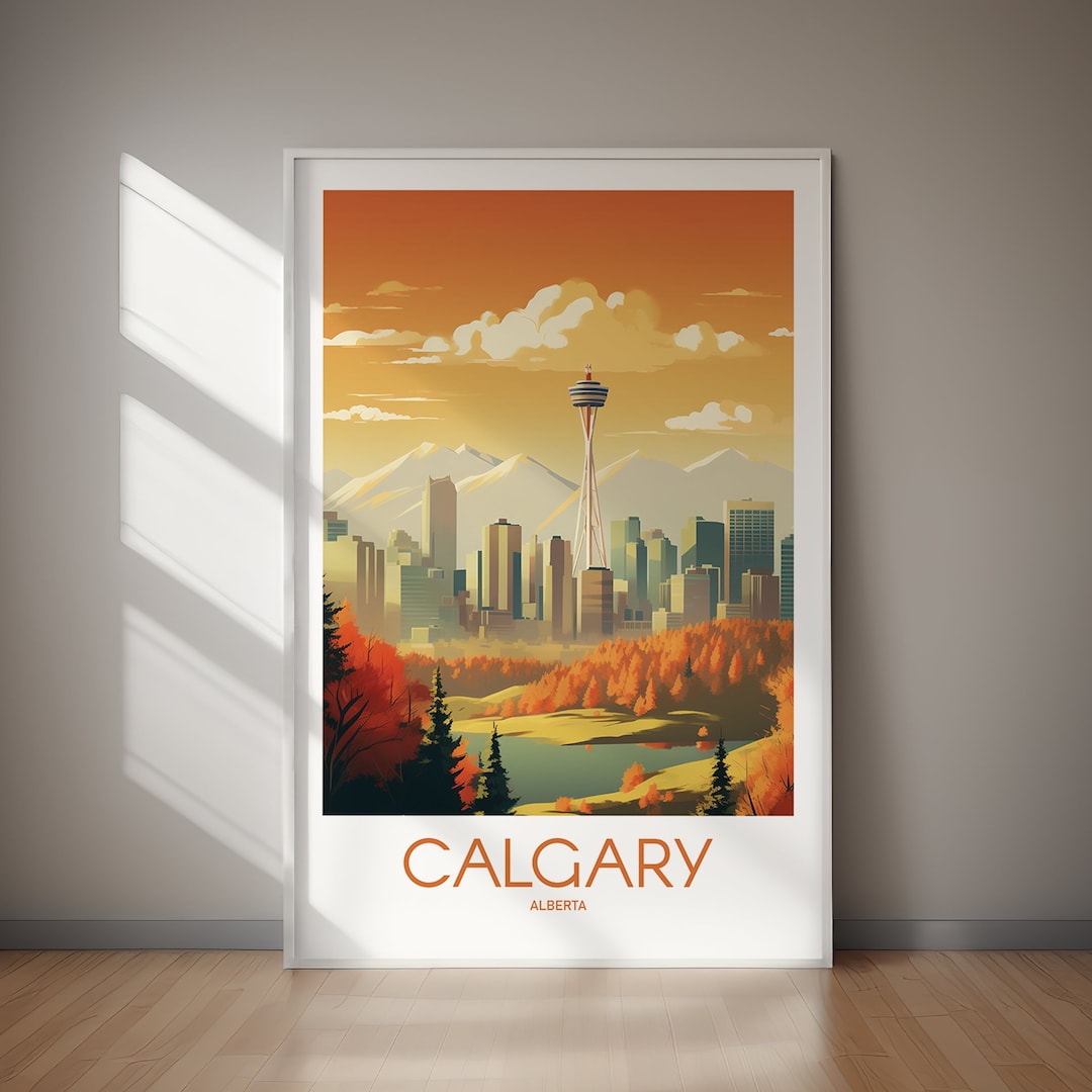 Printable CALGARY Poster, Travel Art, Print, Poster Print, Art, Home ...