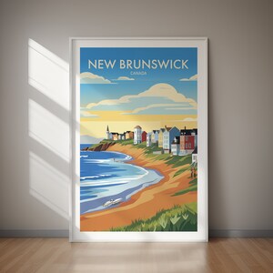 NEW BRUNSWICK Printable Poster, CANADA, Digital Poster, Instant ...