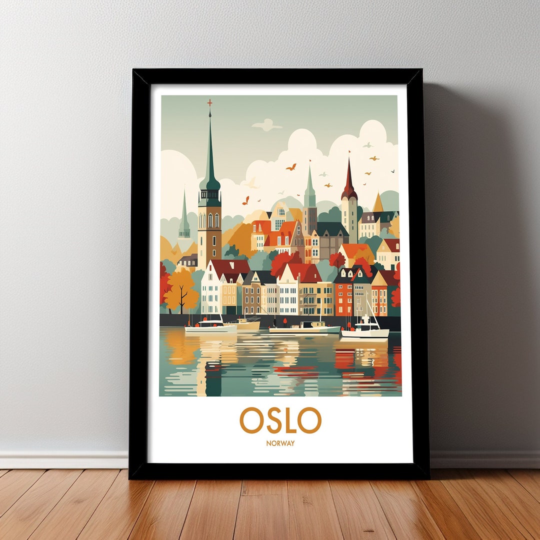 PRINTABLE OSLO Poster, Travel Art, Print, Poster Print, Art, Gift, Wall ...