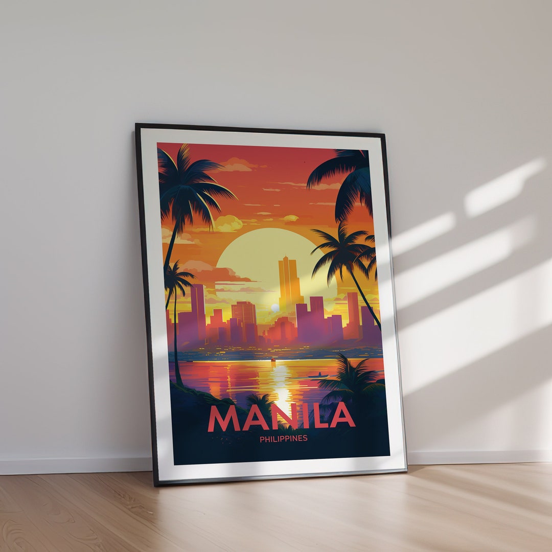 MANILA Printable Poster, Philippines, Travel Art, Poster Print, Digital ...