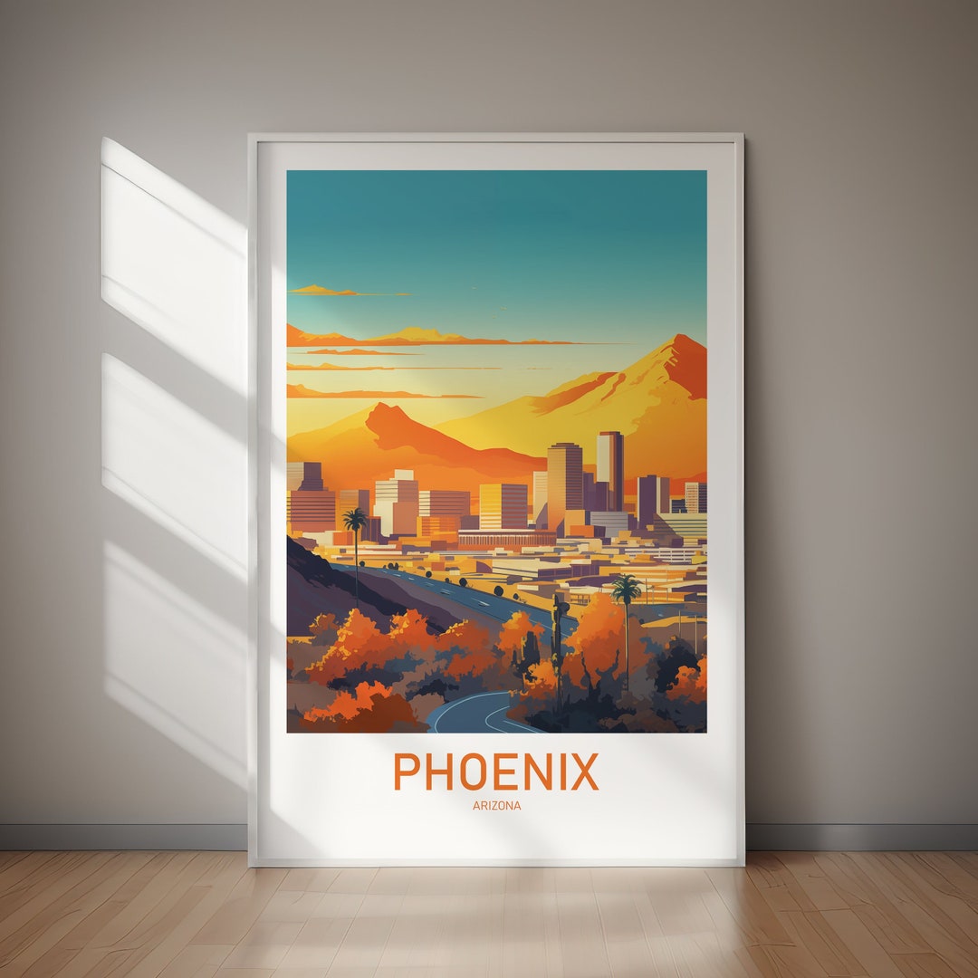 PHOENIX Printable Poster, US City, Wall Art, Wanderlust Gift, Holiday ...