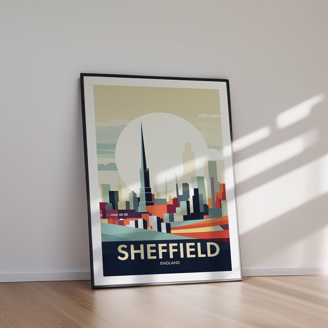 SHEFFIELD PRINTABLE Poster, England, Travel Poster, Printable Art, Art ...